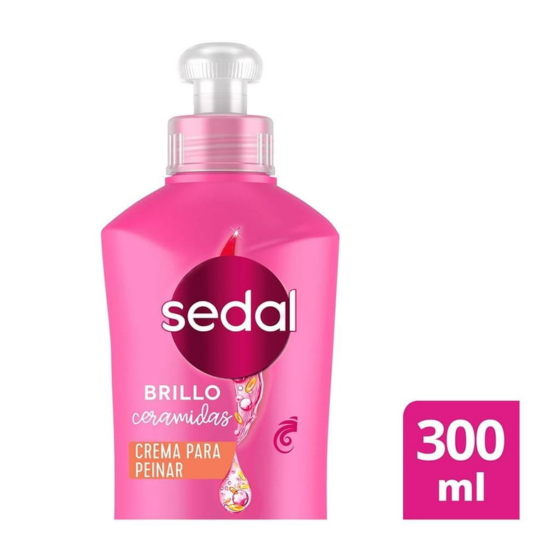Sedal Brillo Ceramidas Crema Para Peinar, 300ml (10.15oz) (Pack of 6 ...