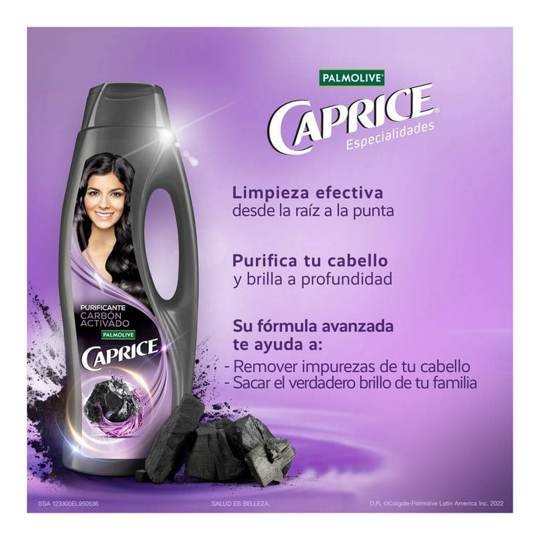 Caprice Shampoo Purificante (Carbon Activado), 25.4oz. (750ml) (Pack o ...