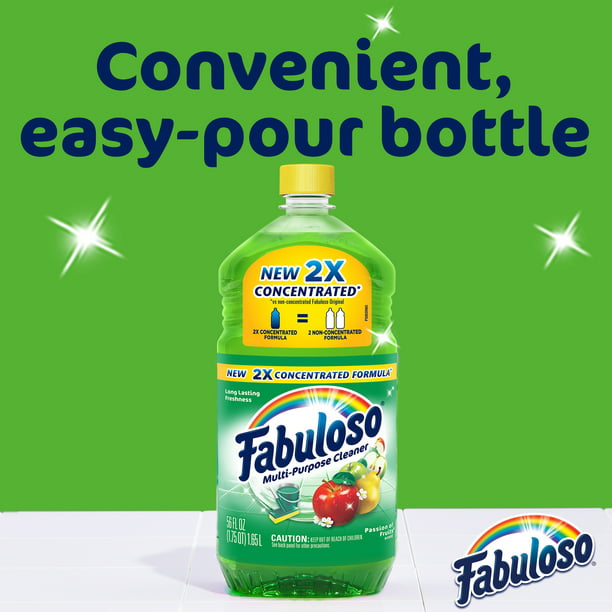 Fabuloso Multi-Purpose Cleaner - Passion of Fruits Scent, 16.9 oz (Pac ...