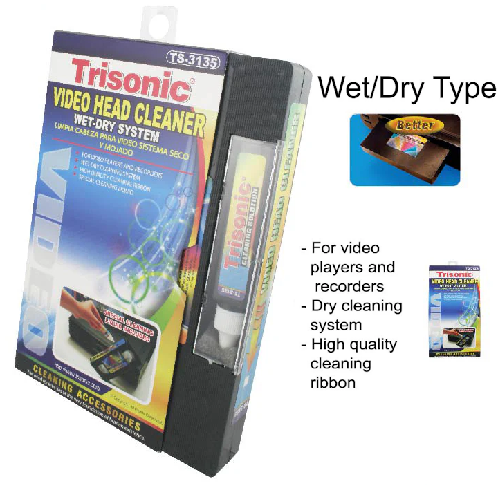 Video Head Cleaner - VCR Cleaner - VHS Cleaner - Wet-Dry System – MarketCOL