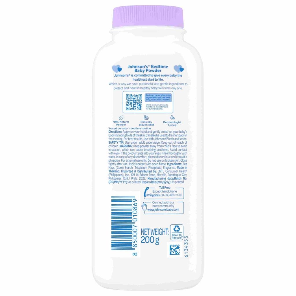 Johnson's Bedtime Baby Powder, 200gm (Pack of 2) – MarketCOL