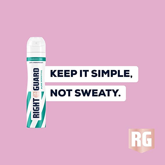 Right Guard Women's Pure Sensitive Body Spray, 8.45oz (Pack of 12 ...