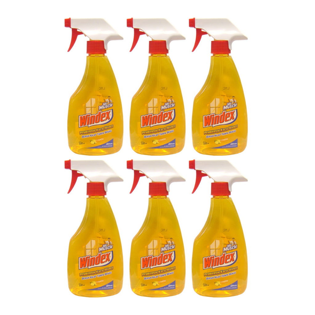 Windex Cleaner Spray Bottle - Lemon (Yellow) 500ml (Pack of 6) – MarketCOL