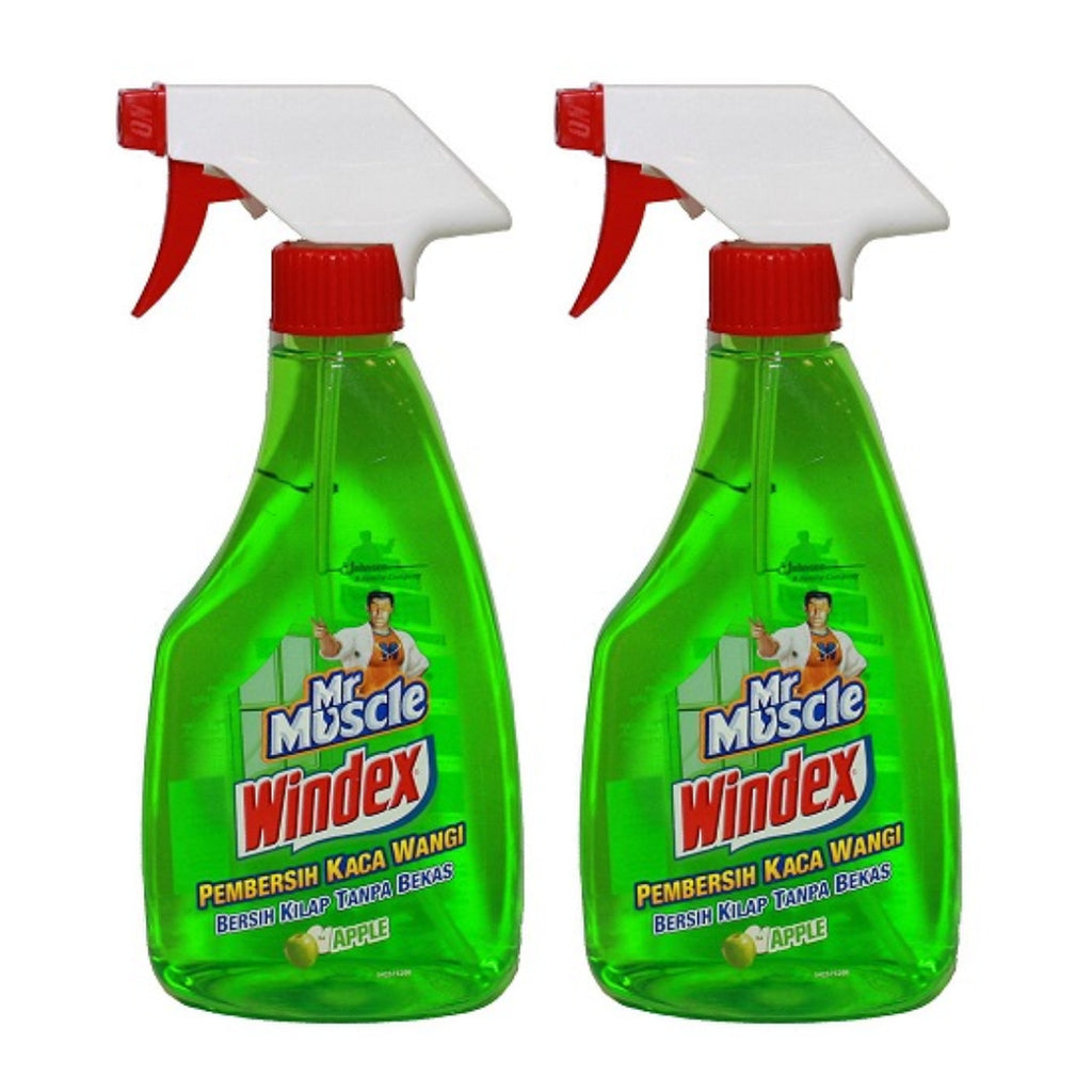 Windex Cleaner Spray Bottle - Apple (Green) 500ml (Pack of 2) – MarketCOL
