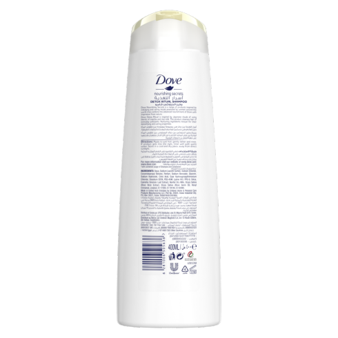 Dove Detox Ritual Matcha & Rice Milk Shampoo, 400 ml (Pack of 3 ...