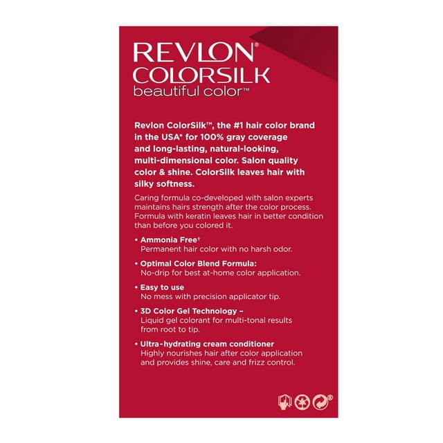 Revlon ColorSilk Hair Color - 57 Lightest Golden Brown (Pack of 6 ...