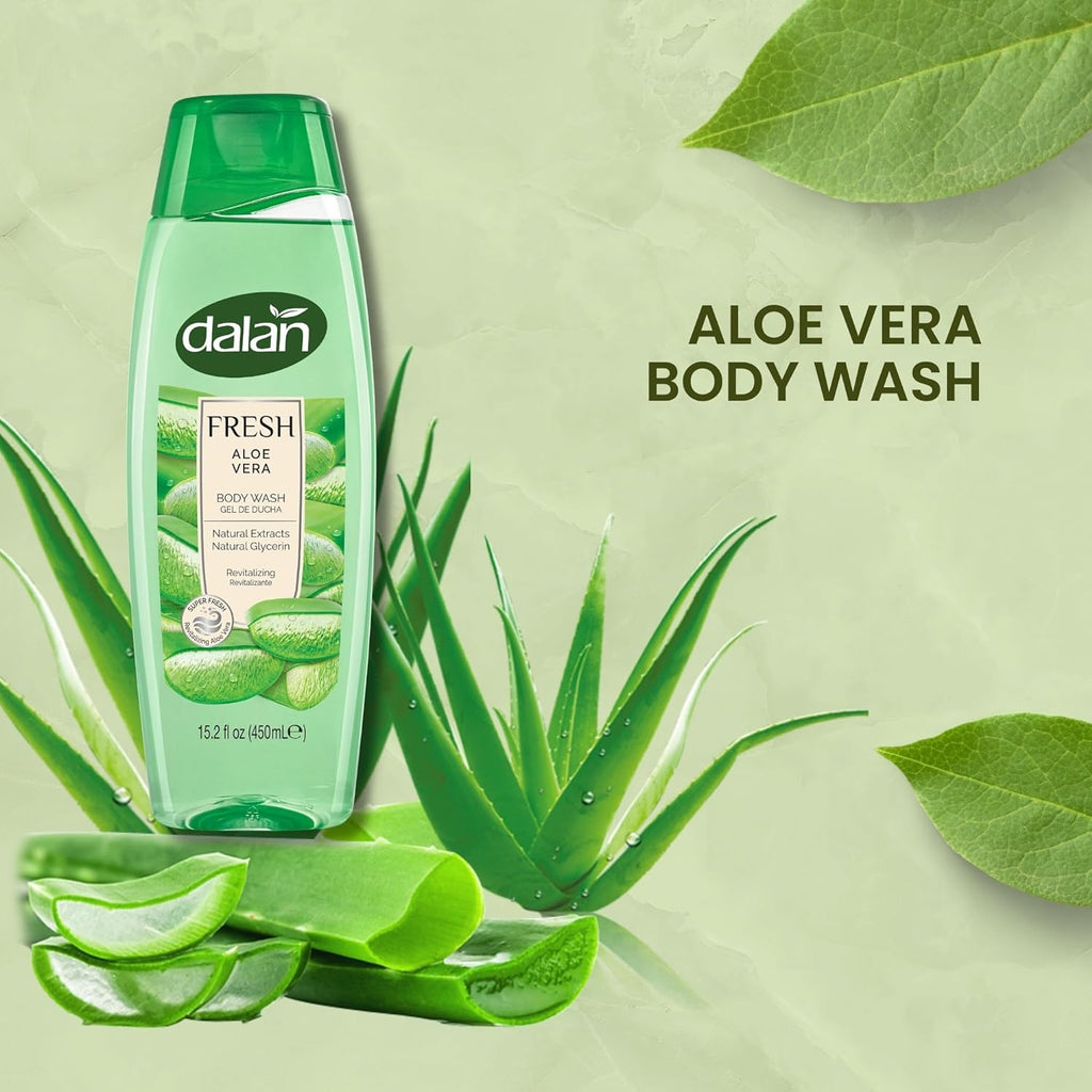 Dalan Fresh Aloe Vera Revitalizing Body Wash w/ Glycerin, 15.2oz ...