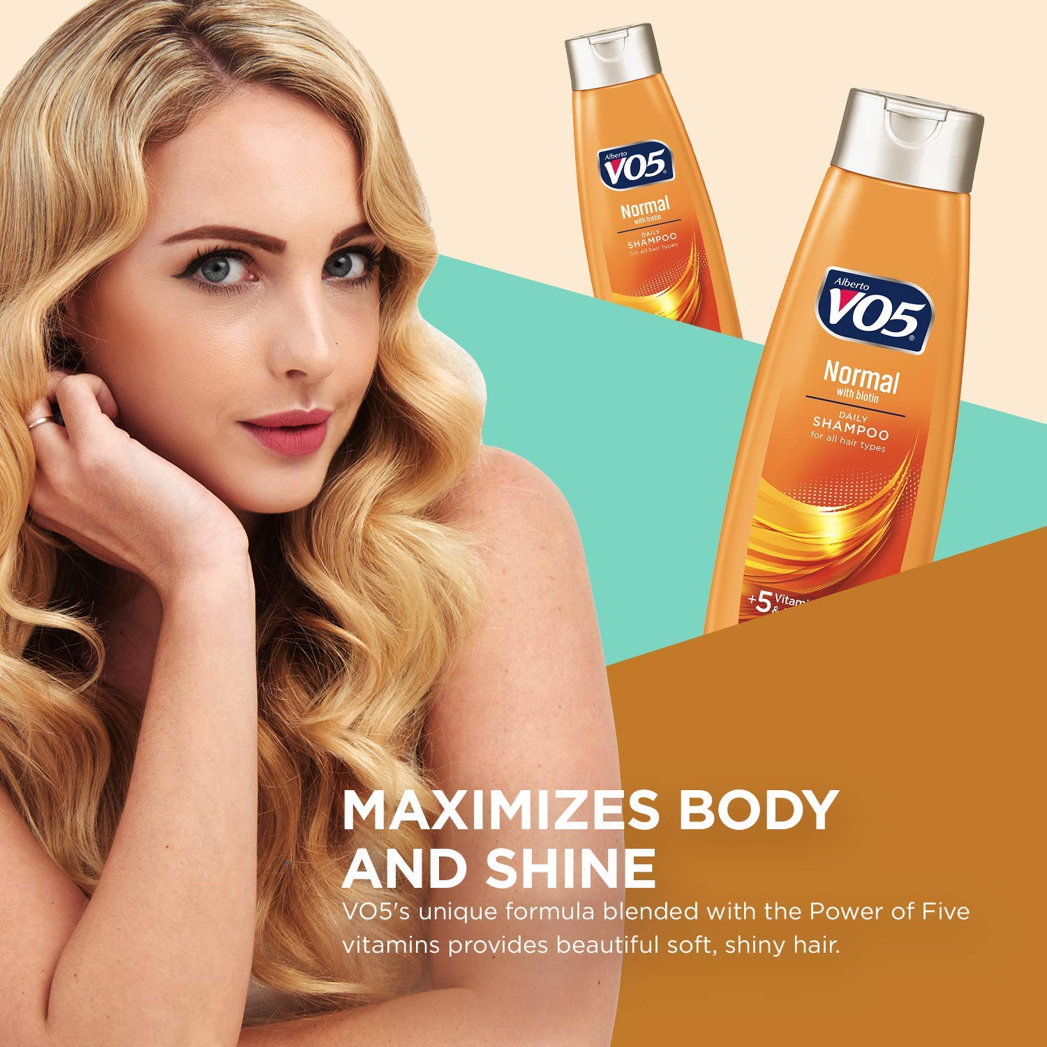 Alberto VO5 Normal with Biotin Daily Shampoo, 12.5 fl oz. (370ml ...