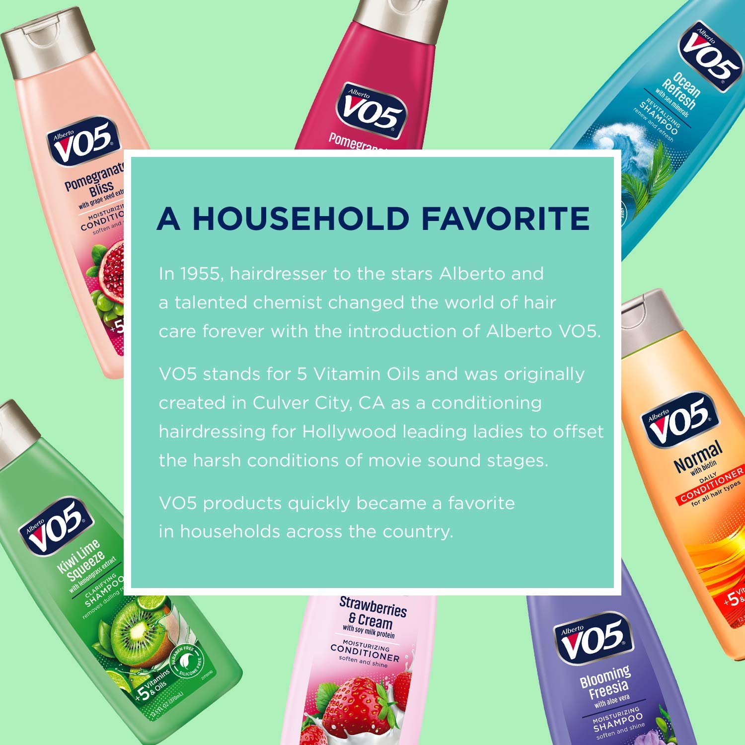 Alberto VO5 Blooming Freesia w/ Aloe Vera Shampoo, 12.5 oz. (370ml ...