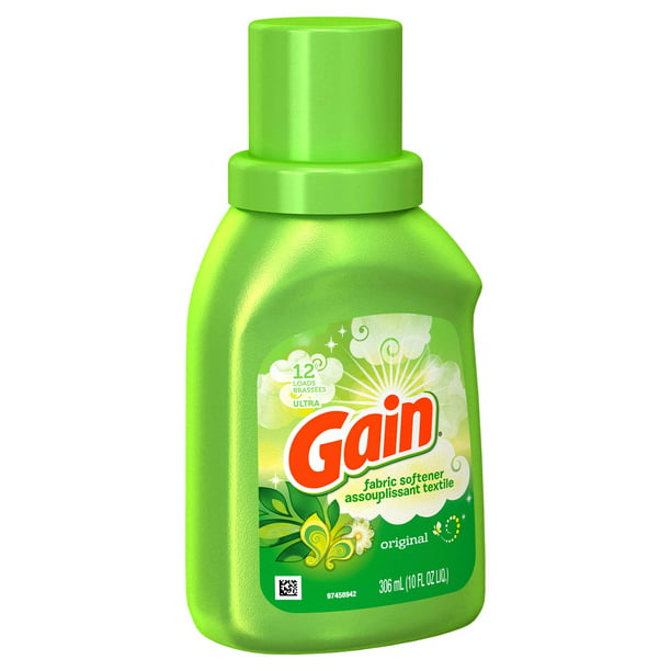 Gain Original Scent Liquid Fabric Softener, 10oz (306ml) (Pack of 3 ...