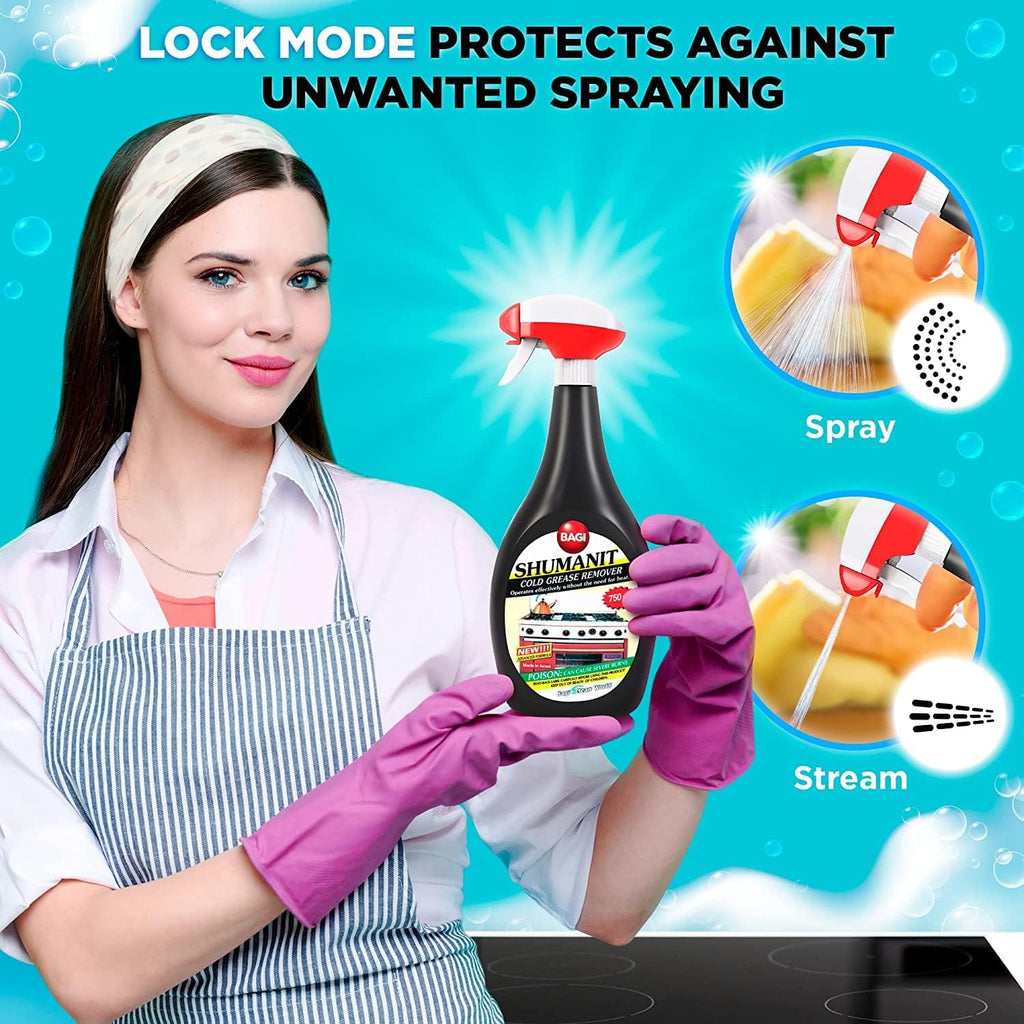 Bagi Shumanit Super Cold Grease Remover, 25.4 fl oz. (750ml) (Pack of ...