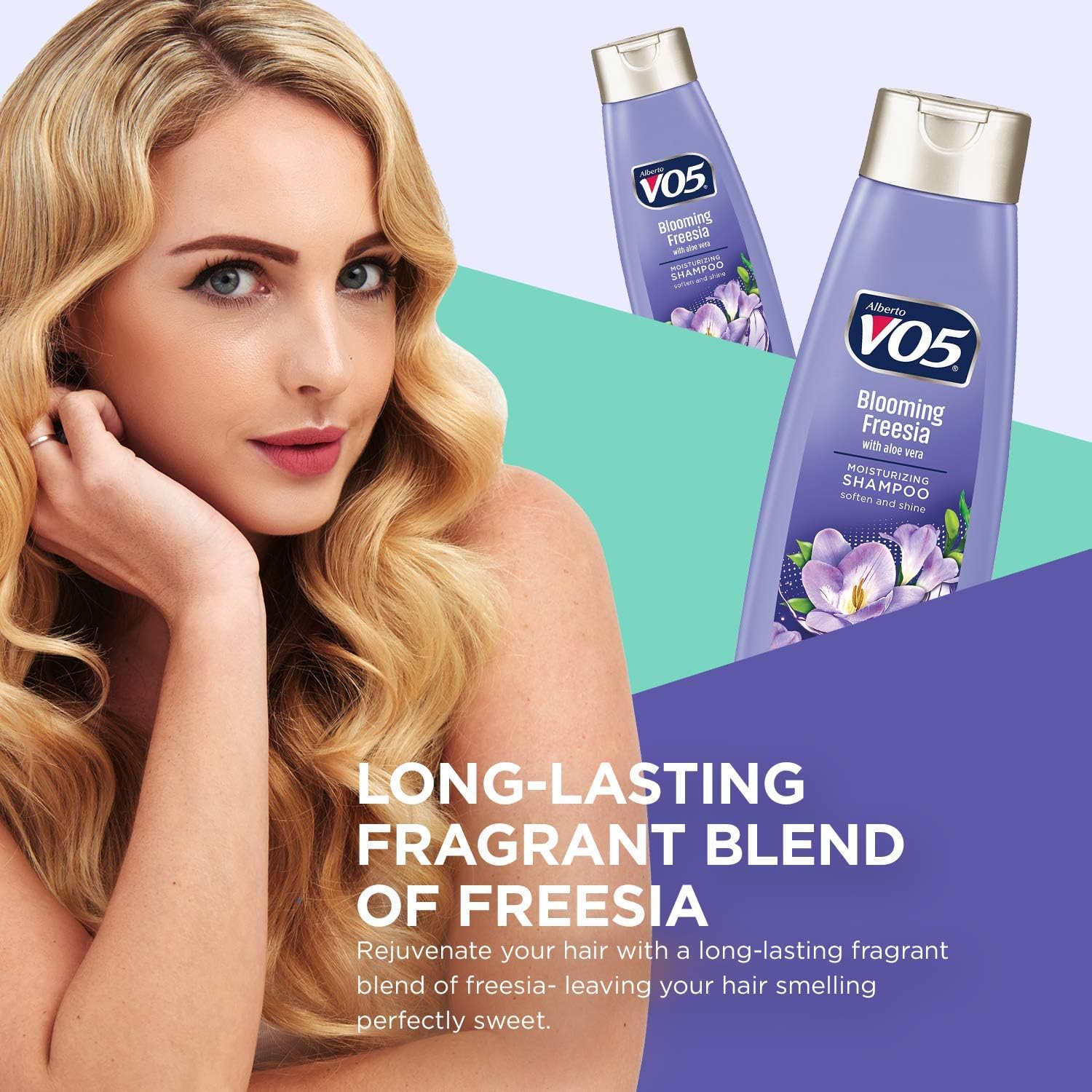 Alberto VO5 Blooming Freesia w/ Aloe Vera Shampoo, 12.5 oz. (370ml ...