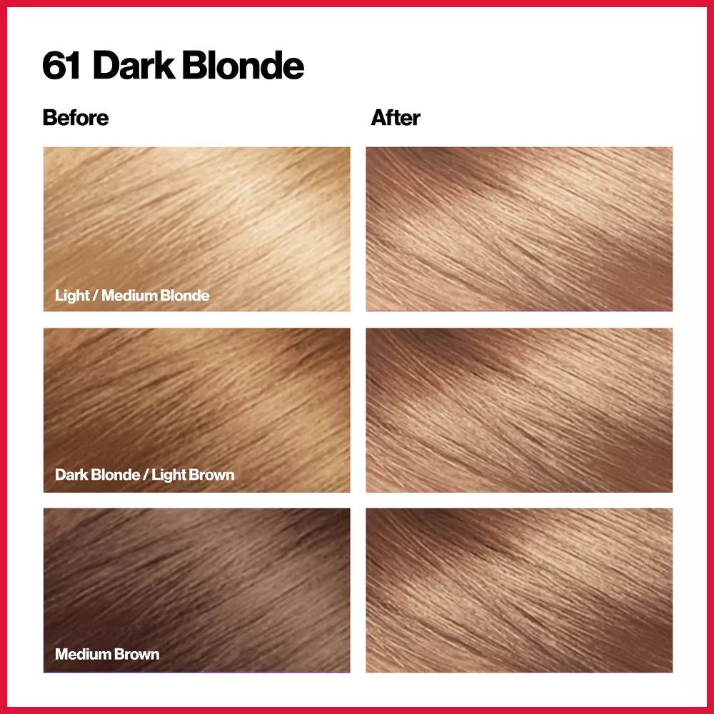 Revlon ColorSilk Beautiful Hair Color - 61 Dark Blonde (Pack of 6 ...