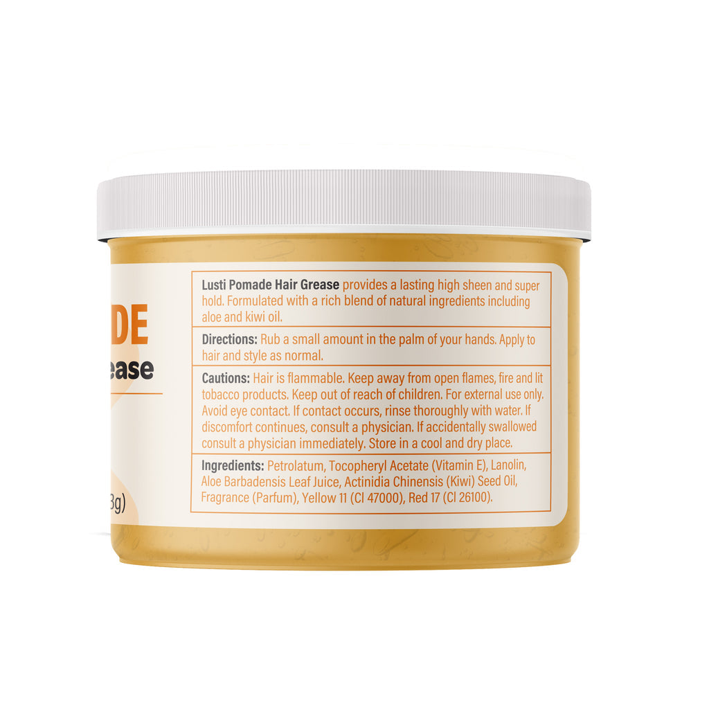 Lusti Professional Pomade Hair Grease Aloe & Kiwi Oil, 4oz. (113g ...