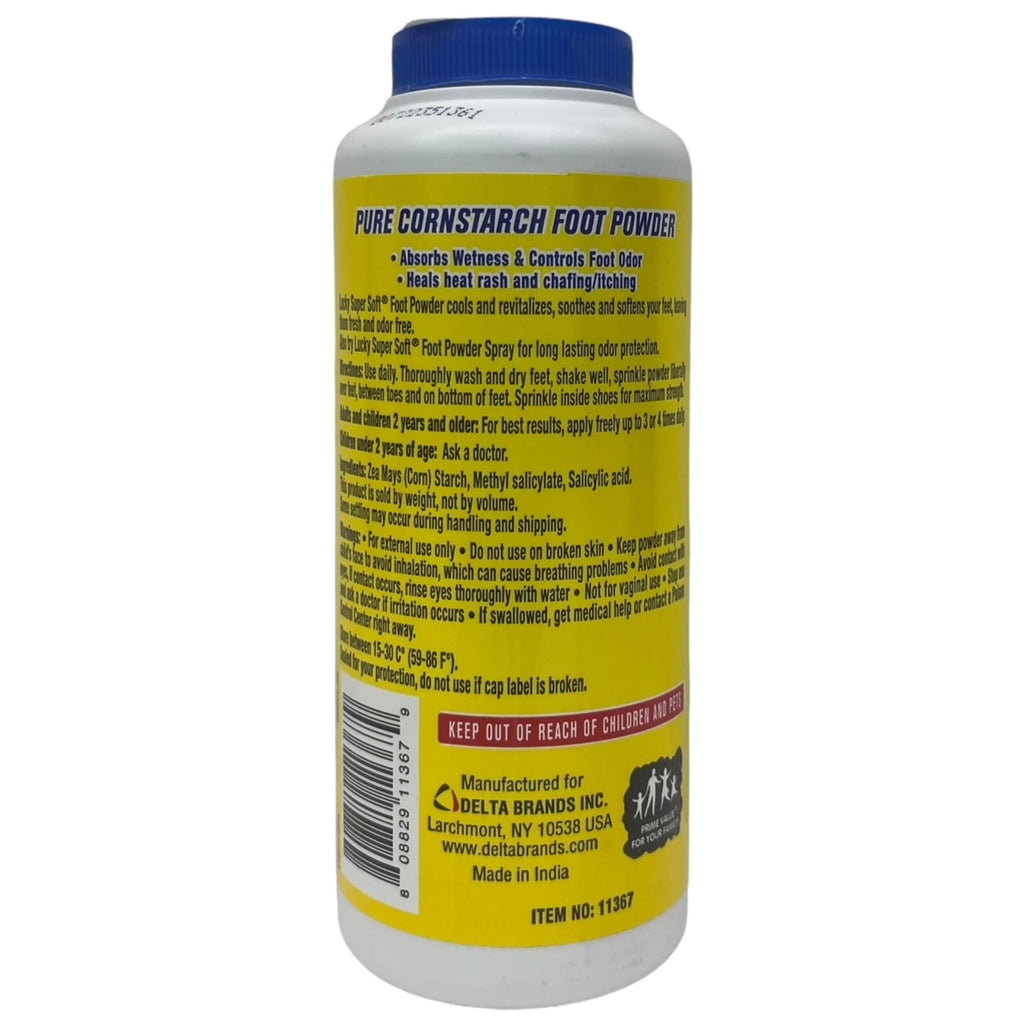 Pure Cornstarch Foot Powder 100% Talc-Free, 5oz. (142g) (Pack of 12 ...