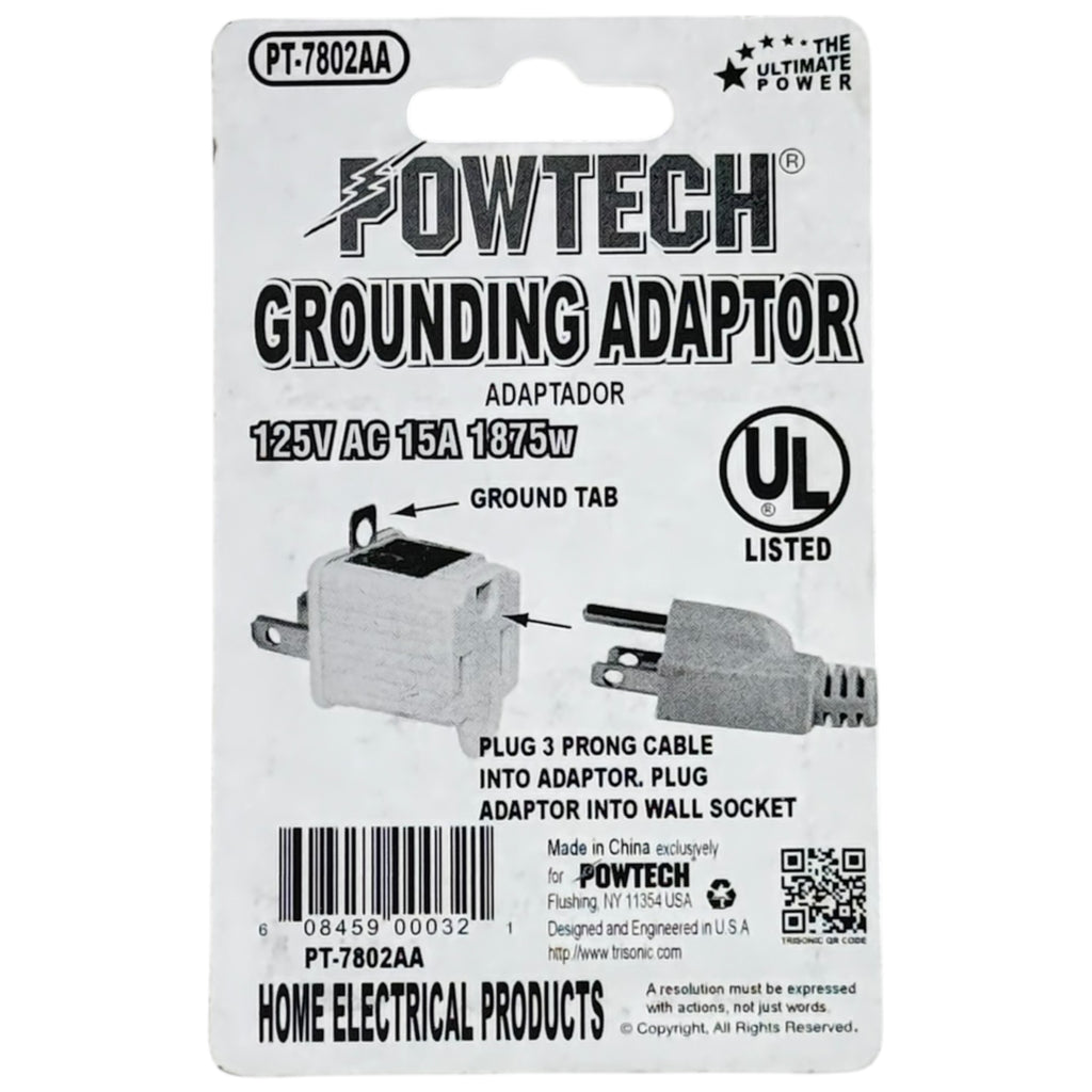 Grounding Adapter 125V AC 15A 1875W - UL Listed (2 Pack) – MarketCOL