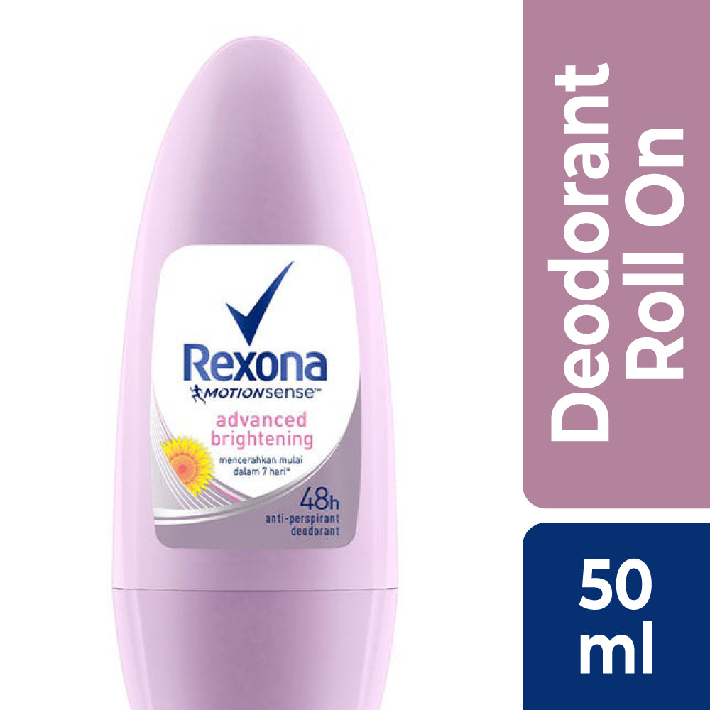Rexona Motionsense Advanced Brightening Roll-On Deodorant, 50ml (Pack ...