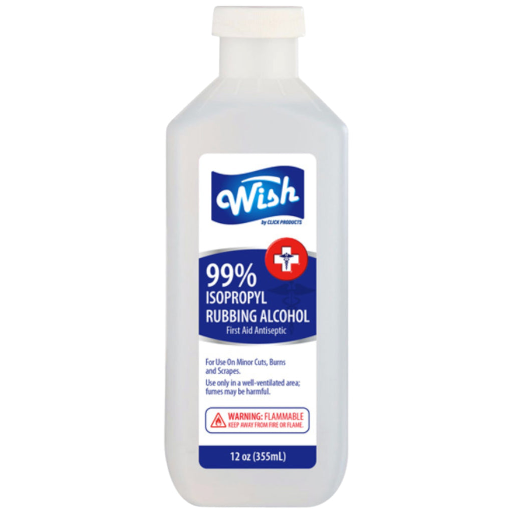 99% Isopropyl Rubbing Alcohol First Aid Antiseptic, 12oz. (355ml ...