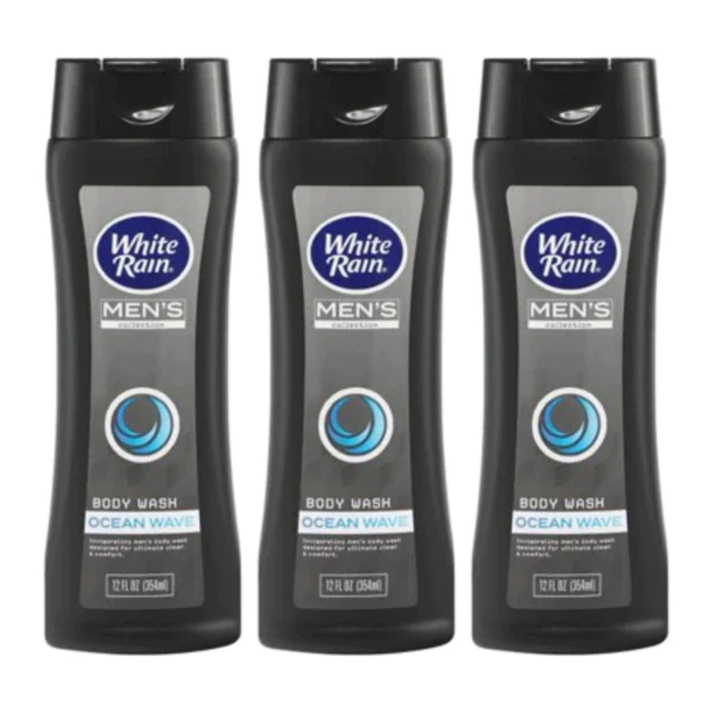 White Rain Men's Ocean Wave Body Wash, 12 fl oz (Pack of 3) – MarketCOL
