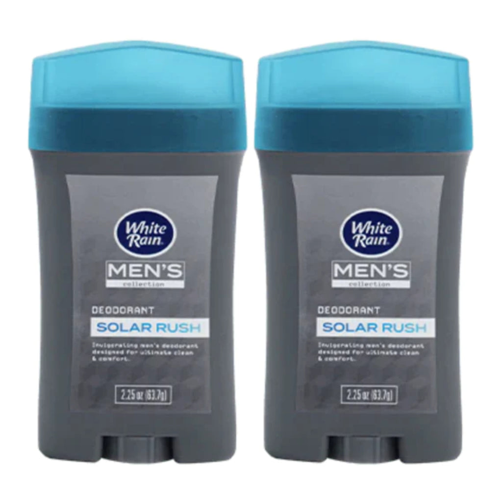 White Rain Men's Collection Solar Rush Deodorant, 2.25 oz (Pack of 2 ...