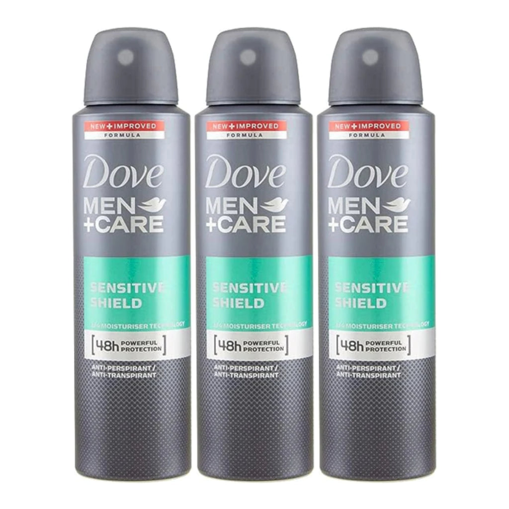 Dove Men+Care Sensitive Shield Deodorant Body Spray, 150 ml (Pack of 3 ...