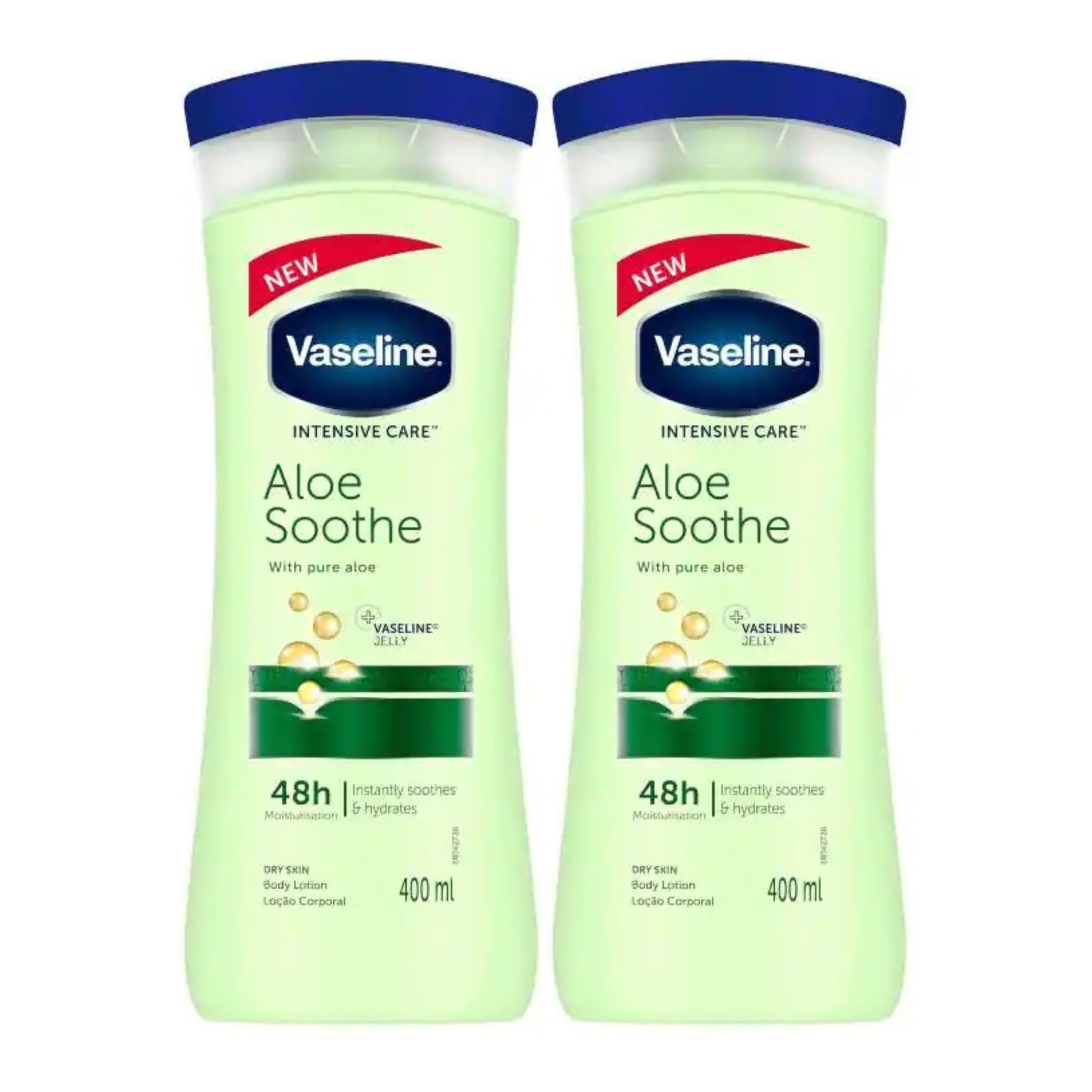 Vaseline Intensive Care Aloe Soothe Body Lotion, 400ml (Pack of 2 ...