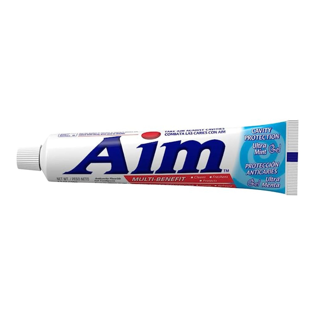 Aim Cavity Protection Ultra Mint Gel Toothpaste, 5.5oz (156g) (Pack of ...