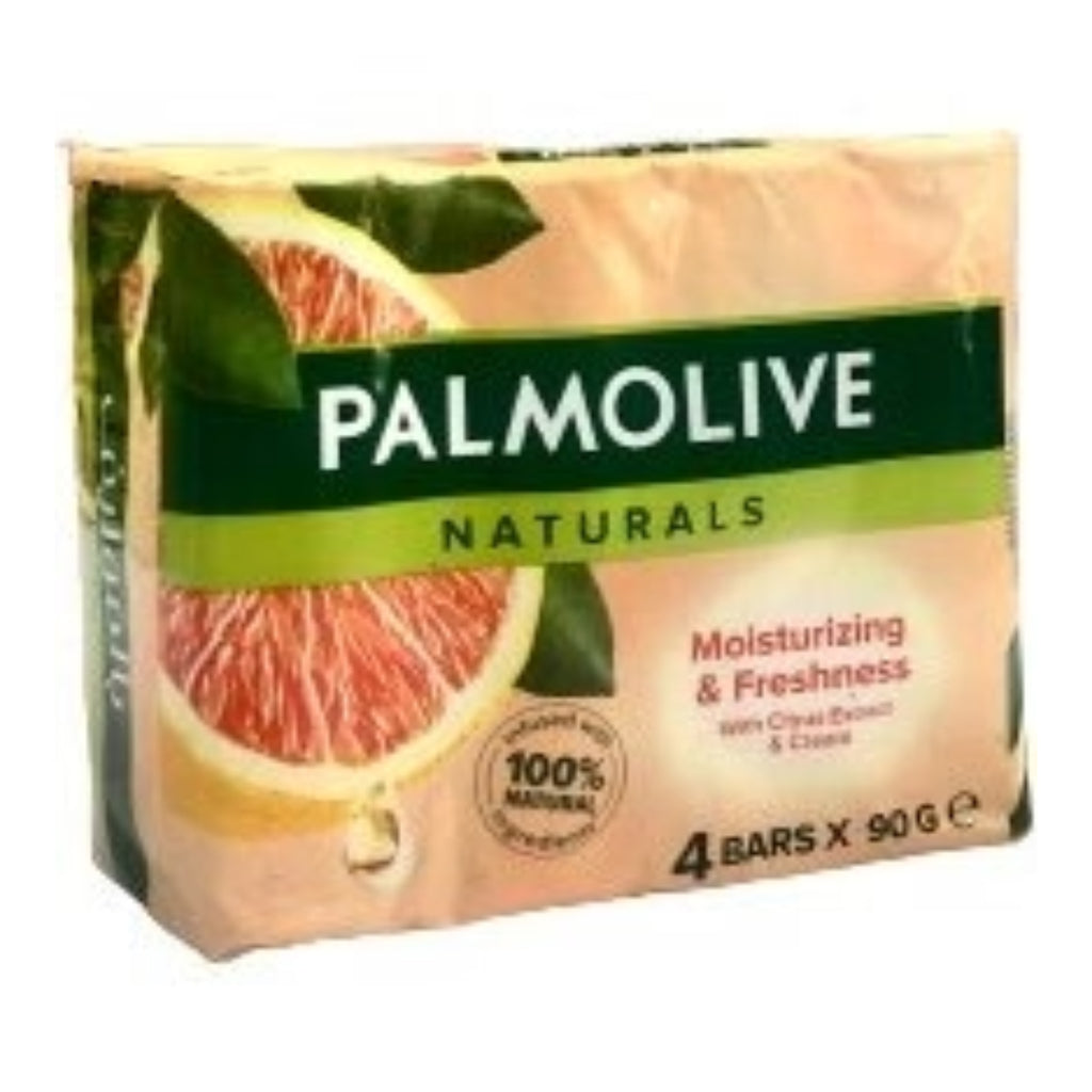 Palmolive Moisturizing Freshness Citrus Cream, 4 Bars x 90g Each ...