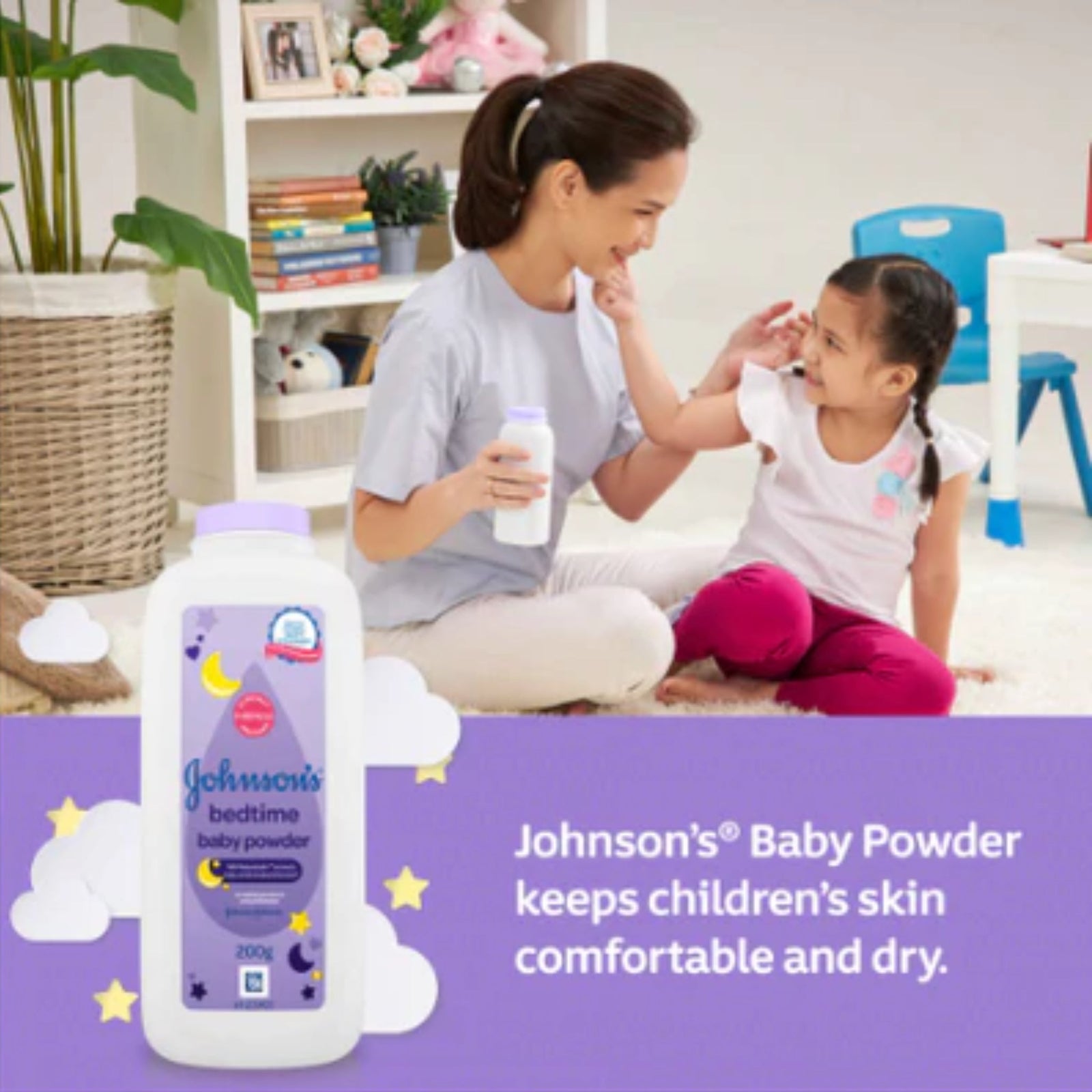 Johnson's Bedtime Baby Powder, 200gm (Pack of 3) – MarketCOL