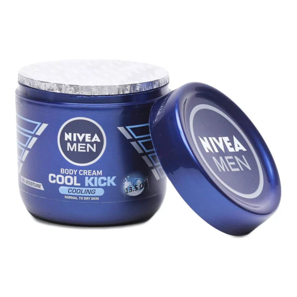 Nivea Men Cool Kick Cooling Body Cream, 13.5oz (400ml) (Pack of 3 ...