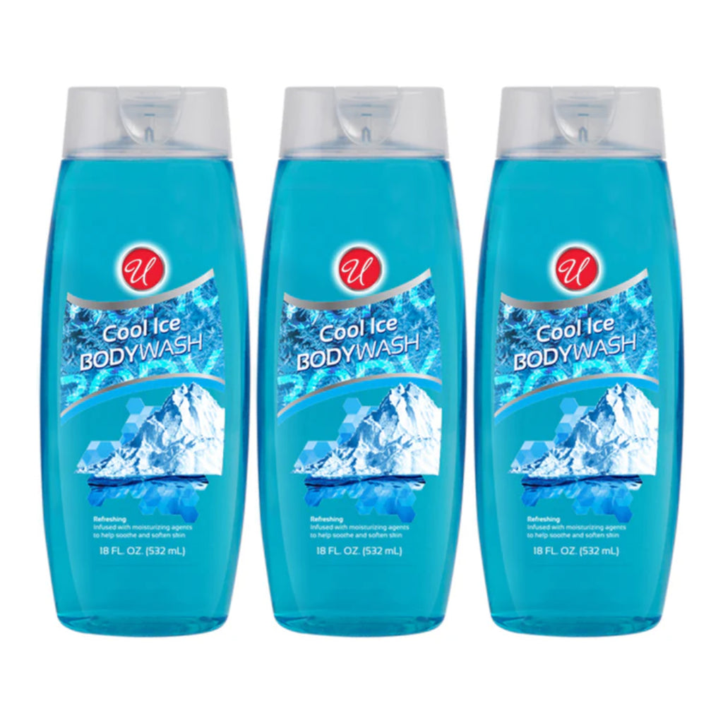Refreshing Cool Ice Body Wash by Universal, 18fl oz. (532ml) (Pack of ...