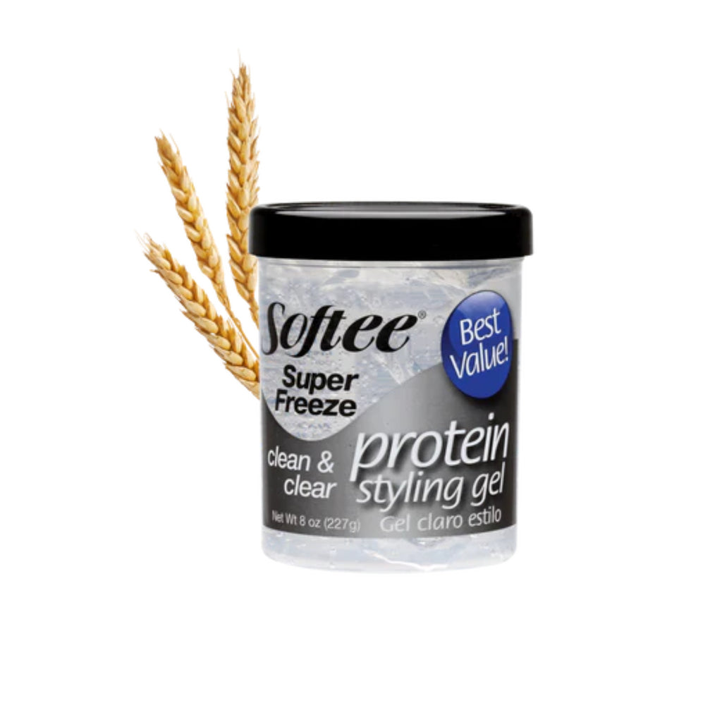 Softee Super Freeze Clean & Clear Protein Styling Gel, 8oz (227g) (Pac ...