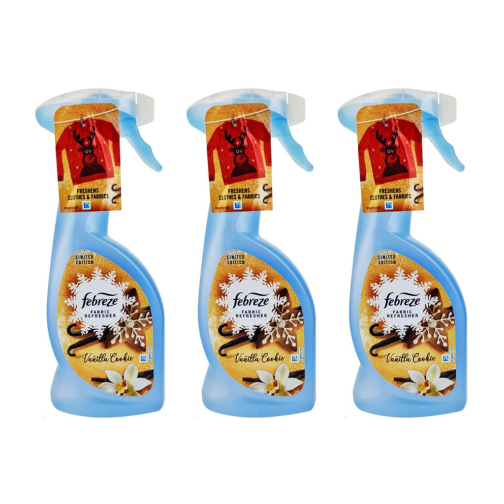 Febreze Fabric Refresher - Vanilla Cookie Scent, 375 ml (Pack of 3 ...