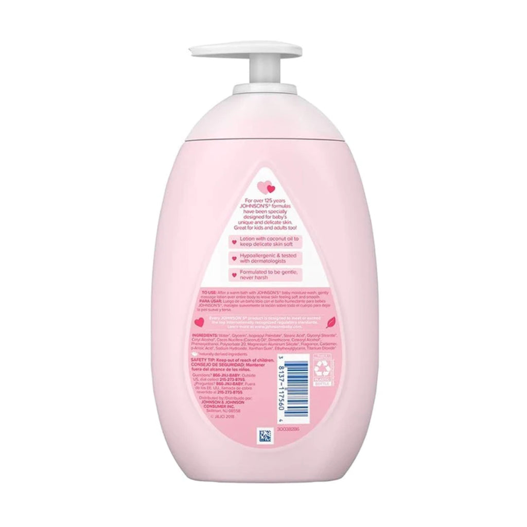Johnson's Baby Pink Lotion, 16.9 oz (500ml) – MarketCOL