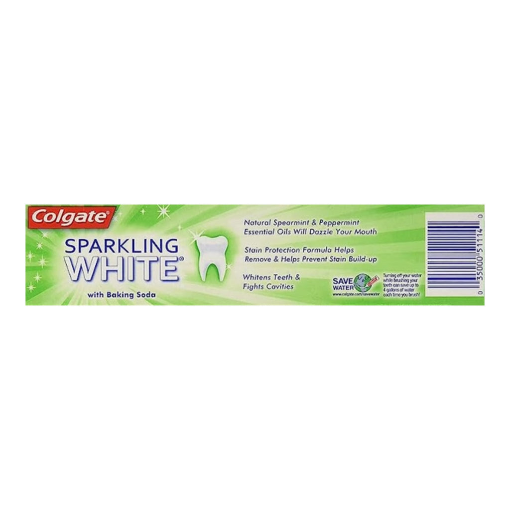 Colgate Sparkling White Mint Zing Toothpaste, 4.0oz (113g) (Pack of 2 ...