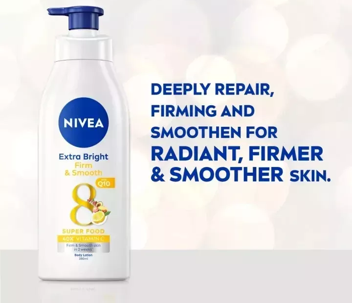 Nivea Extra Bright Firm & Smooth Super Food Body Lotion, 12.8oz – MarketCOL