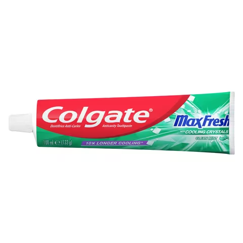 Colgate Max Fresh Cooling Crystals Toothpaste - Clean Mint, 100ml (Pac ...