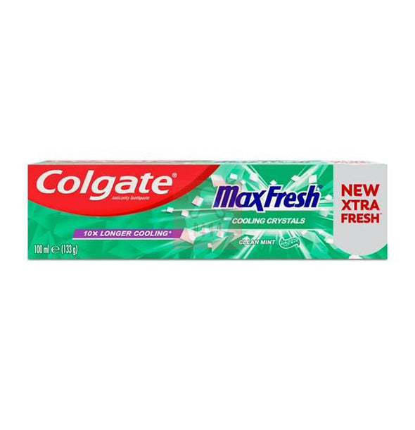 Colgate Max Fresh Cooling Crystals Toothpaste - Clean Mint, 100ml ...