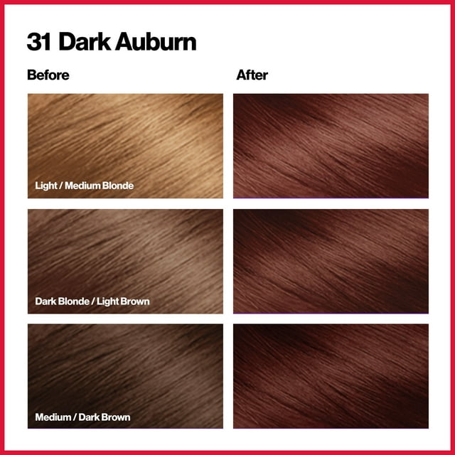 Revlon ColorSilk Beautiful Hair Color - 31 Dark Auburn – MarketCOL