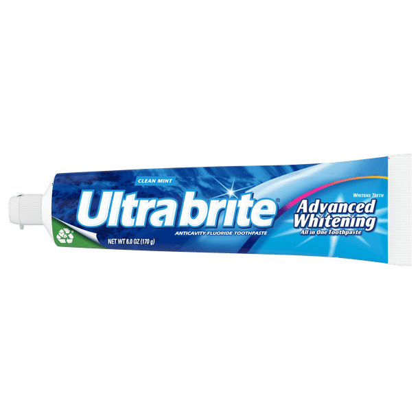Ultra Brite Advanced Whitening All In One Toothpaste, 6.0oz (170g ...