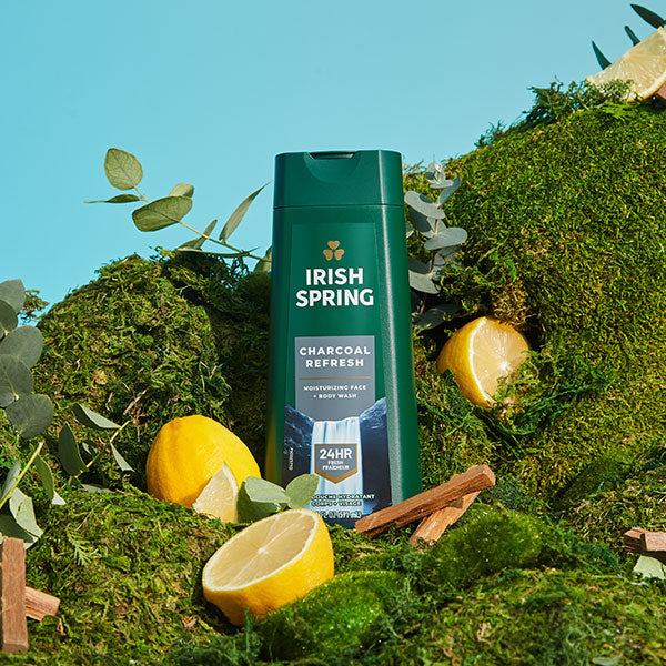 Irish Spring Charcoal Refresh Moisturizing Face + Body Wash, 20 oz (Pa ...