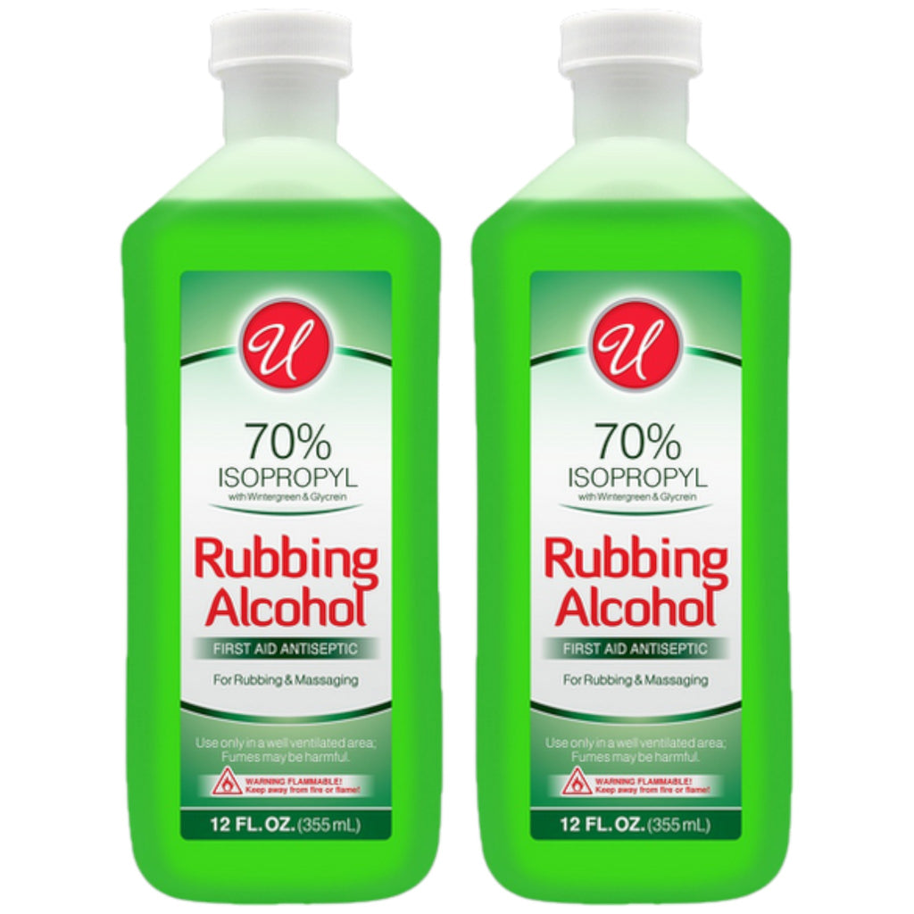 70% Wintergreen Isopropyl Rubbing Alcohol First Aid Antiseptic 12oz (P ...