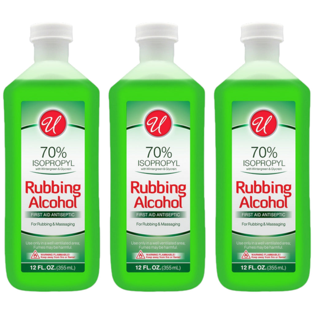 70% Wintergreen Isopropyl Rubbing Alcohol First Aid Antiseptic 12oz (P ...