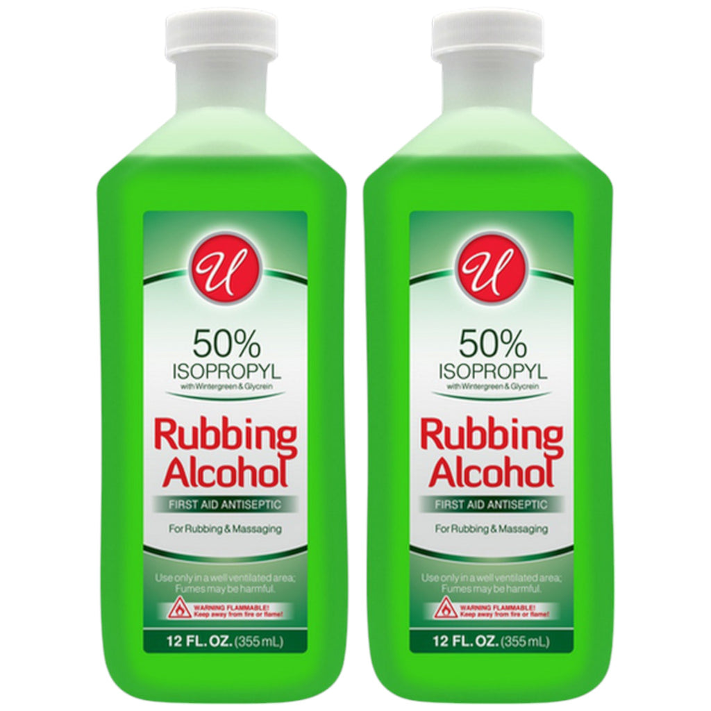 50% Wintergreen Isopropyl Rubbing Alcohol First Aid Antiseptic 12oz (P ...